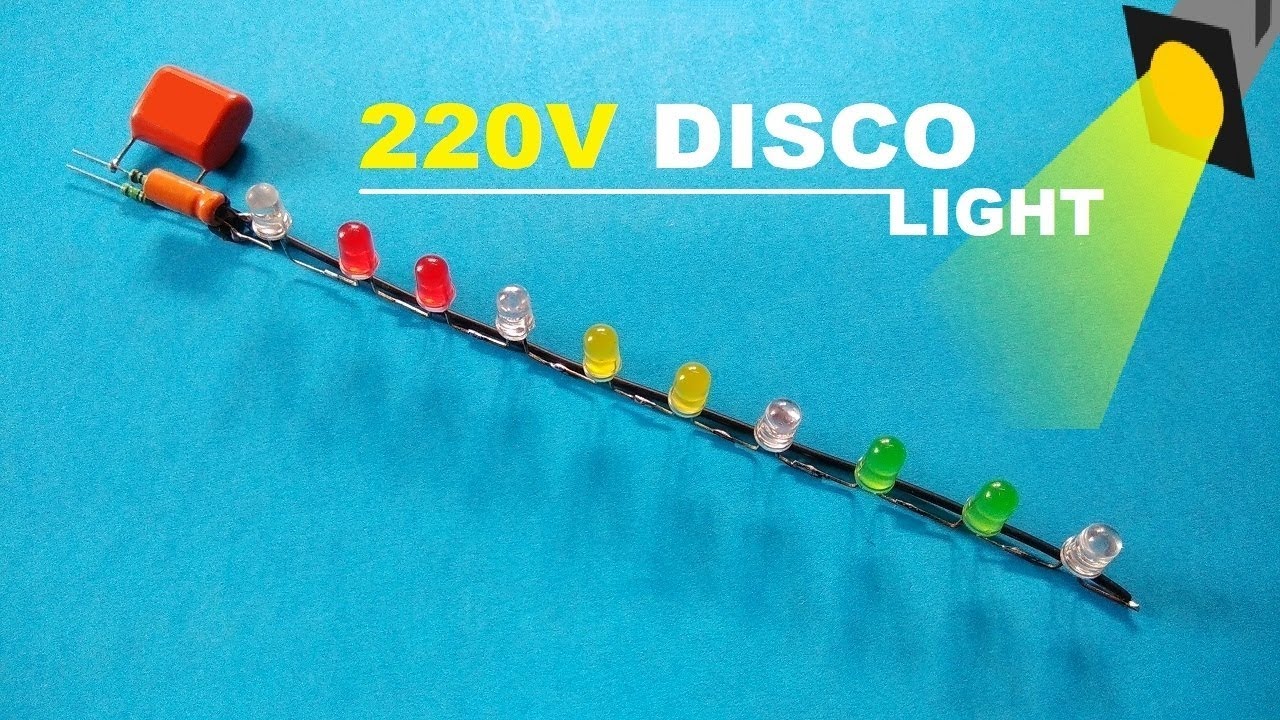 220 Volt DJ Light..How To Make DJ Disco Light At Home..Simple 220 Volt ...