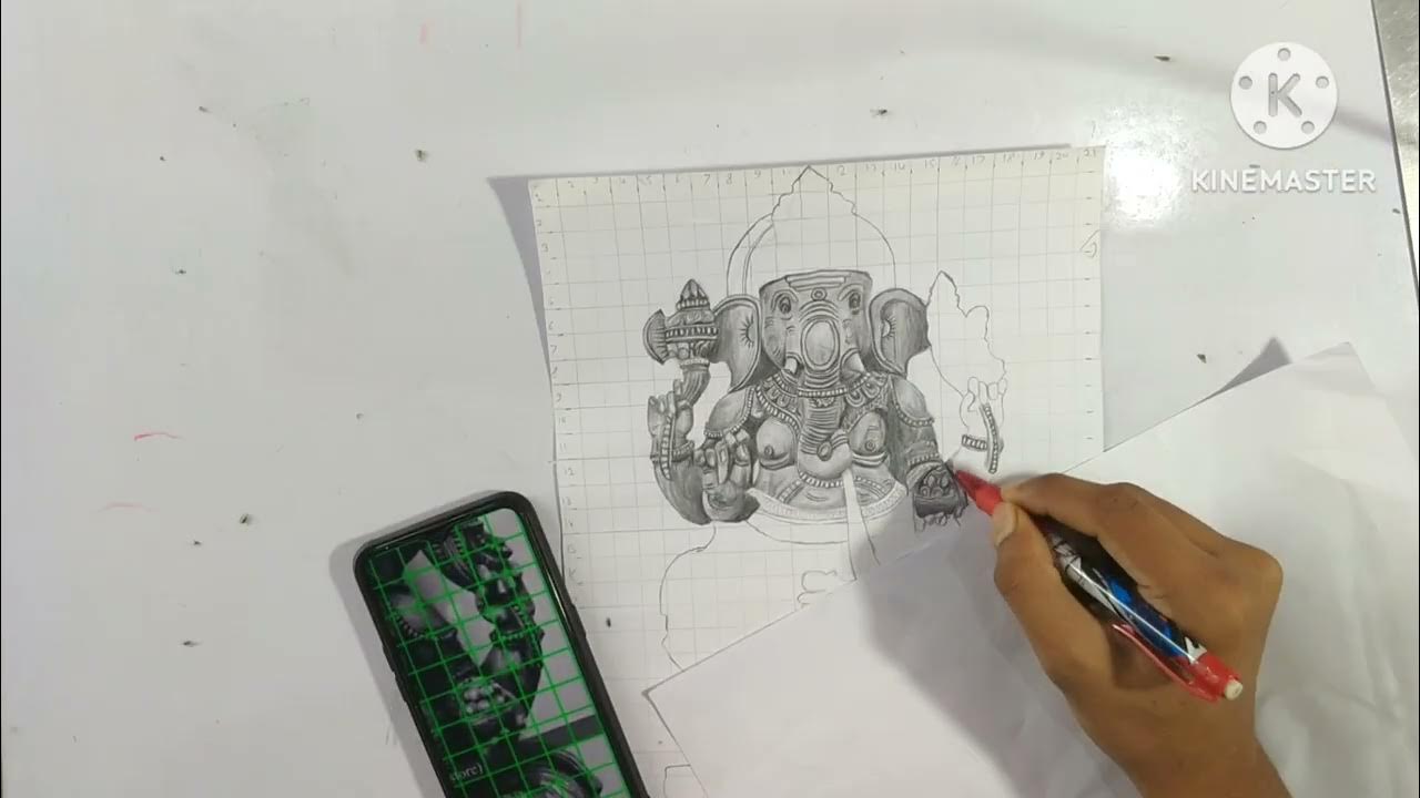 Hyper Realistic Ganesh ji full video Tutorial// Ganesh ji drawing - YouTube