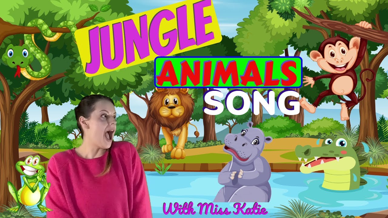 Animals Song! Let's Learn & Sing The Jungle Animals Song - Nursery ...