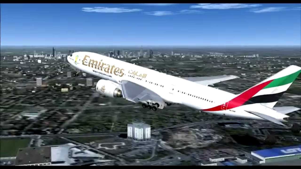 Emirates EK180 777-200 A6-EMF Warsaw (WAW) - Dubai (DXB) - YouTube