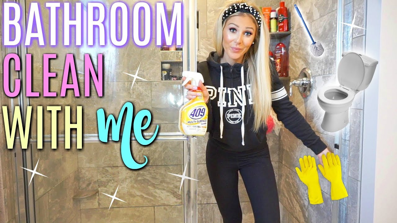 BATHROOM CLEAN WITH ME | CLEANING TIPS! - YouTube