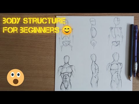 how to draw body structure for beginners 😊👍🏻 #art #tutorial - YouTube