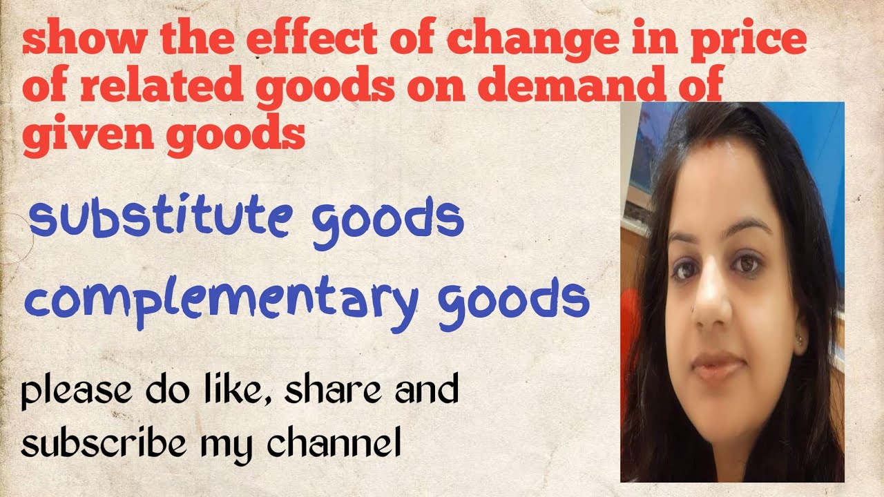 Substitute Goods and Complementary Goods - YouTube