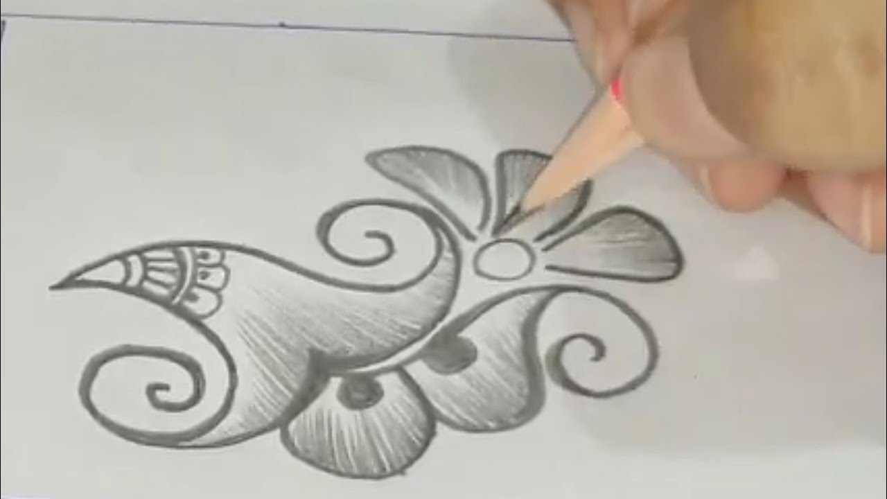 Mehedi design. Simple and easy mehedi design in paper. কাগজে মেহেদী ...