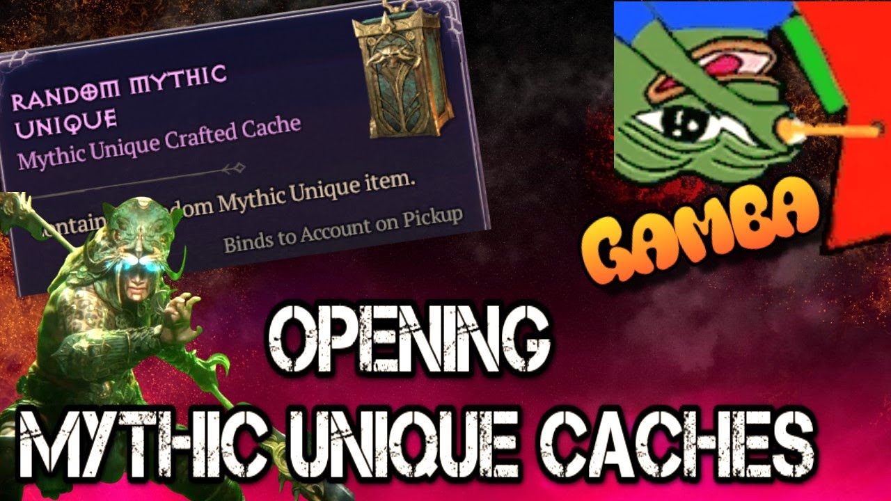 Diablo 4 Season 6 - Opening Crafted Mythic Unique Caches (for Science ...