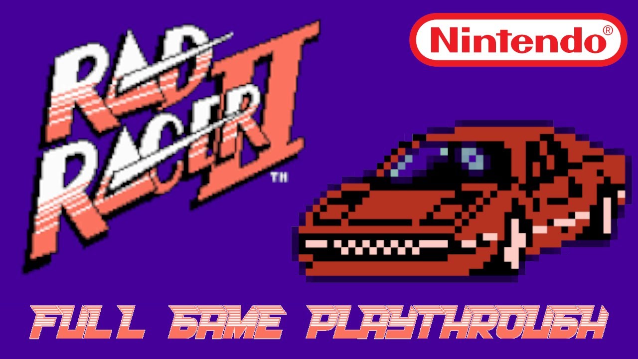 Rad Racer II (Nintendo) | Full Game Playthrough - YouTube