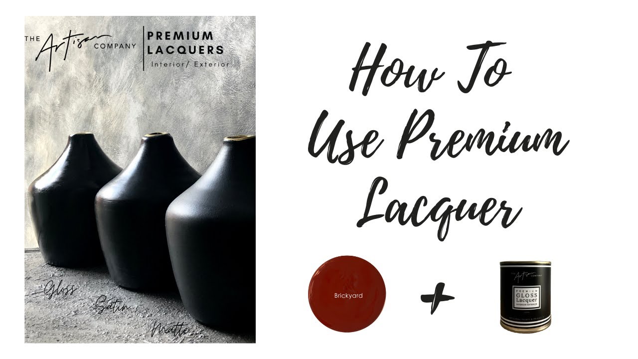 How To Use Lacquer On Premium Chalk Paint - YouTube