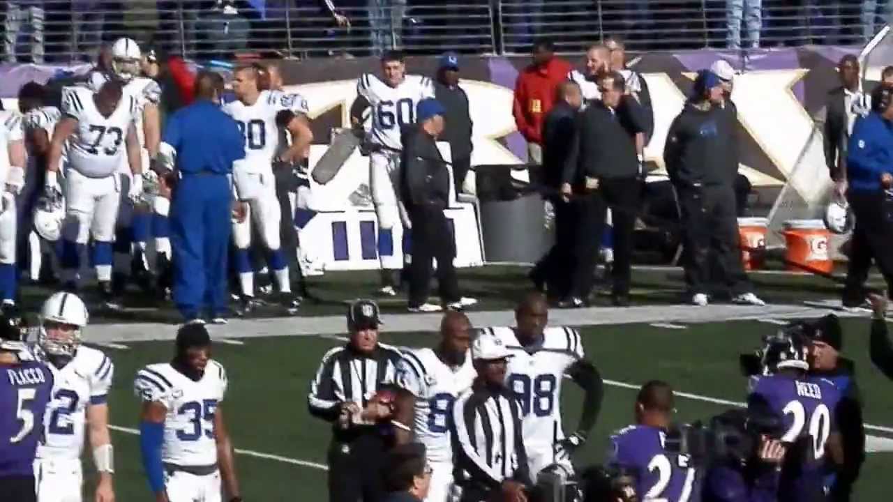 Ravens Play Off Ray Lewis last home game . - YouTube