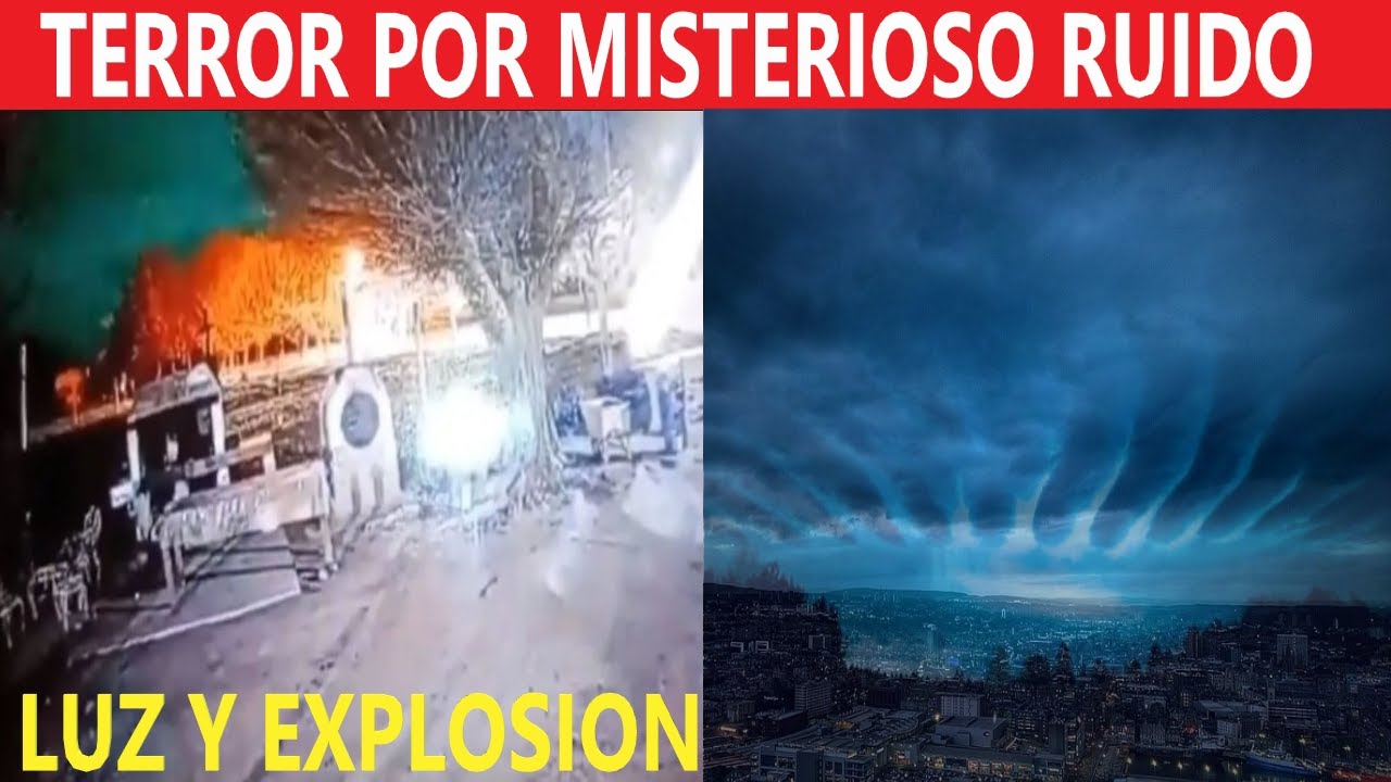 ESCUCHAN RUIDOS DEL TERROR GENTE EN PÁNICO / LUZ Y FUERTE ESTRUENDO ...
