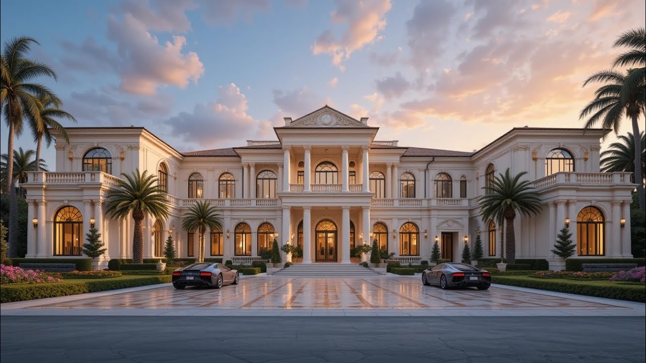 Massive $100 Million Mansion in the USA | Luxury Architecture and ...