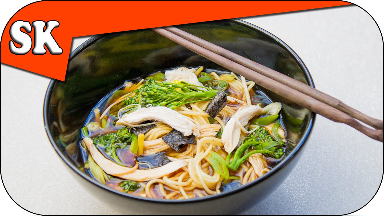CHICKEN MISO SOUP WITH RAMEN NOODLES - YouTube