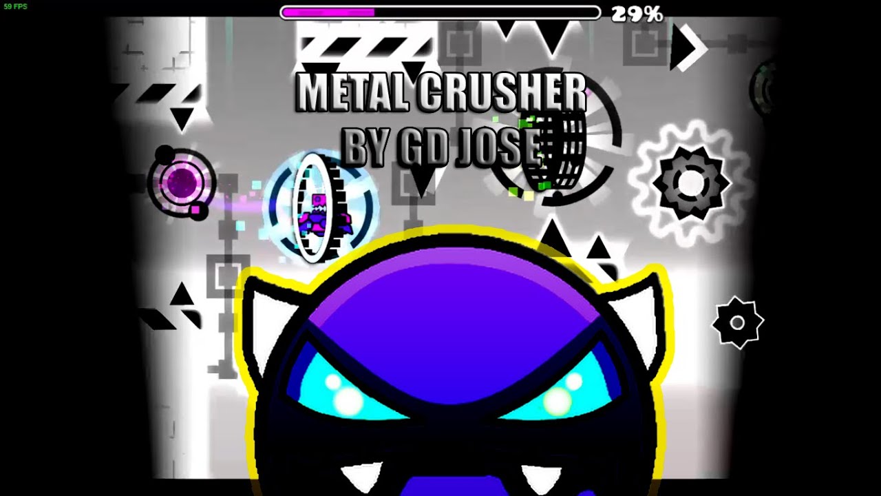 Geometry Dash Metal Crusher by GD Jose - YouTube