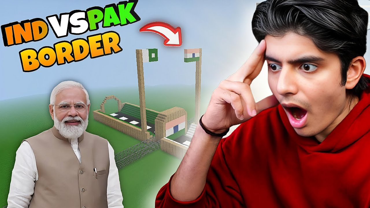 🇮🇳🆚🇵🇰 | Minecraft Border Creation Challenge - YouTube
