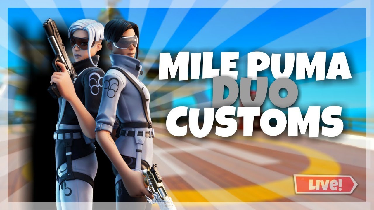 FORTNITE LIVE. MILE PUMA I ZIPA DUO CUSTOMS U 1600 VB !! PUT DO 7K ...