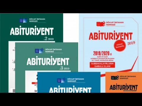 DİM. Abituriyent jurnalı. Azərbaycan dili. Model suallar. 2019