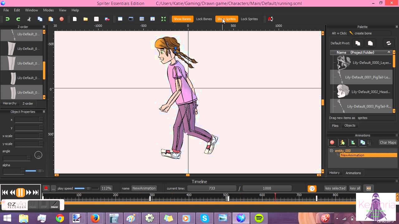 Lily Running Animation - YouTube