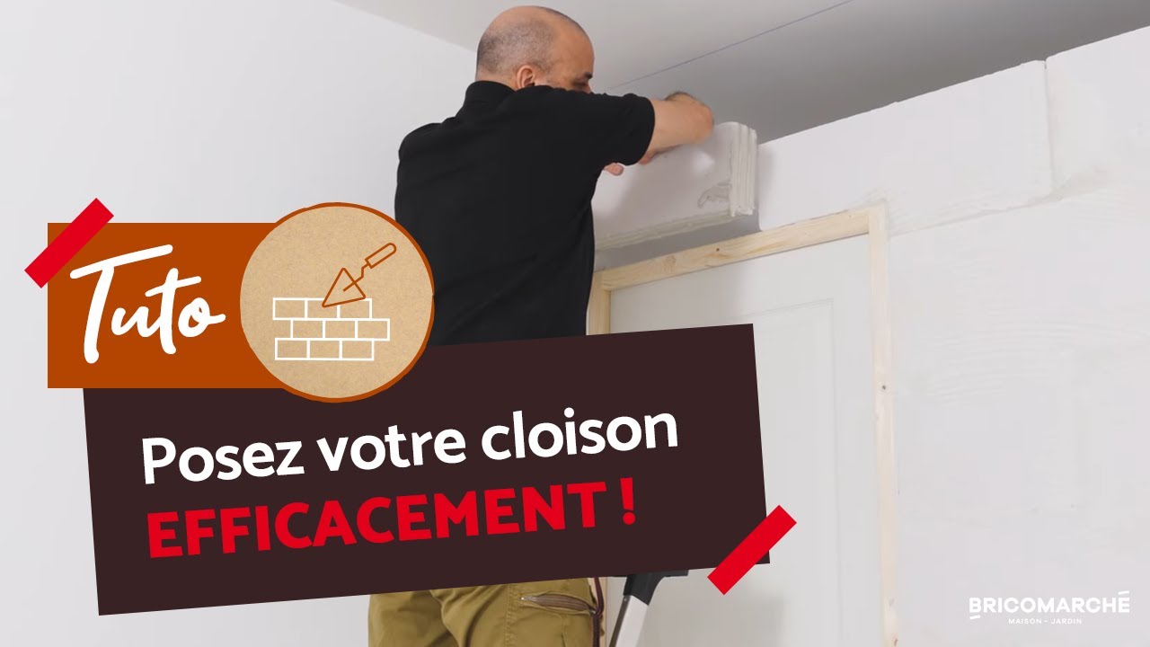 Comment monter une cloison en béton cellulaire ? | Bricomarché - YouTube