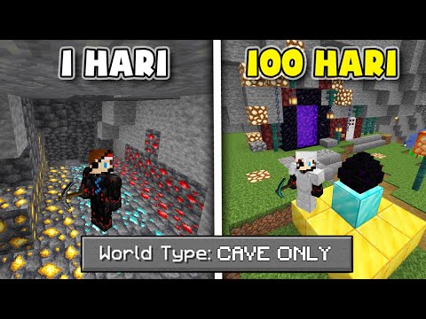 100 Hari di Minecraft tapi Cave Only❗️❗️