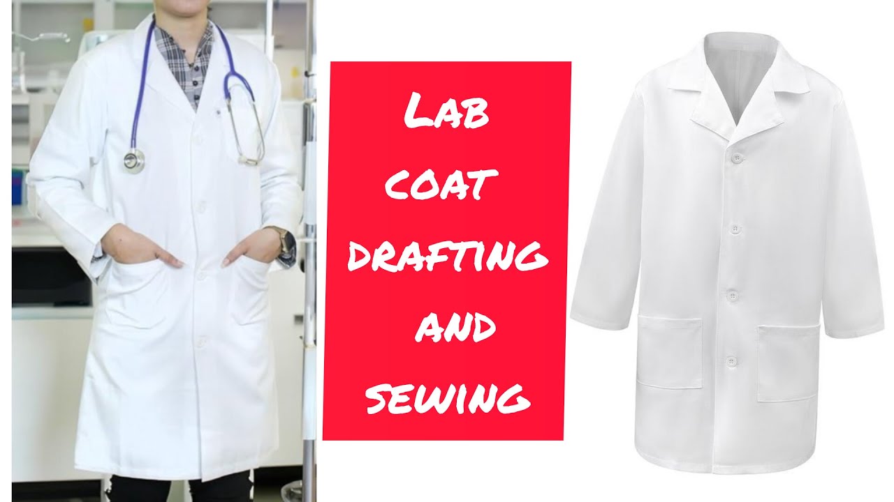 How to Draft, Cut & Sew a Lab Coat| Simple and easy method| #medical # ...