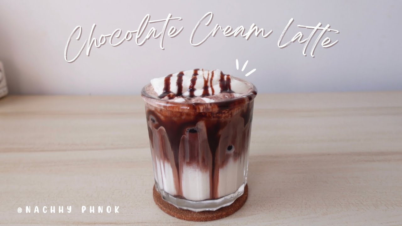 Best Chocolate Cream Latte Recipe at home l Chocolate Milk with Cream ...