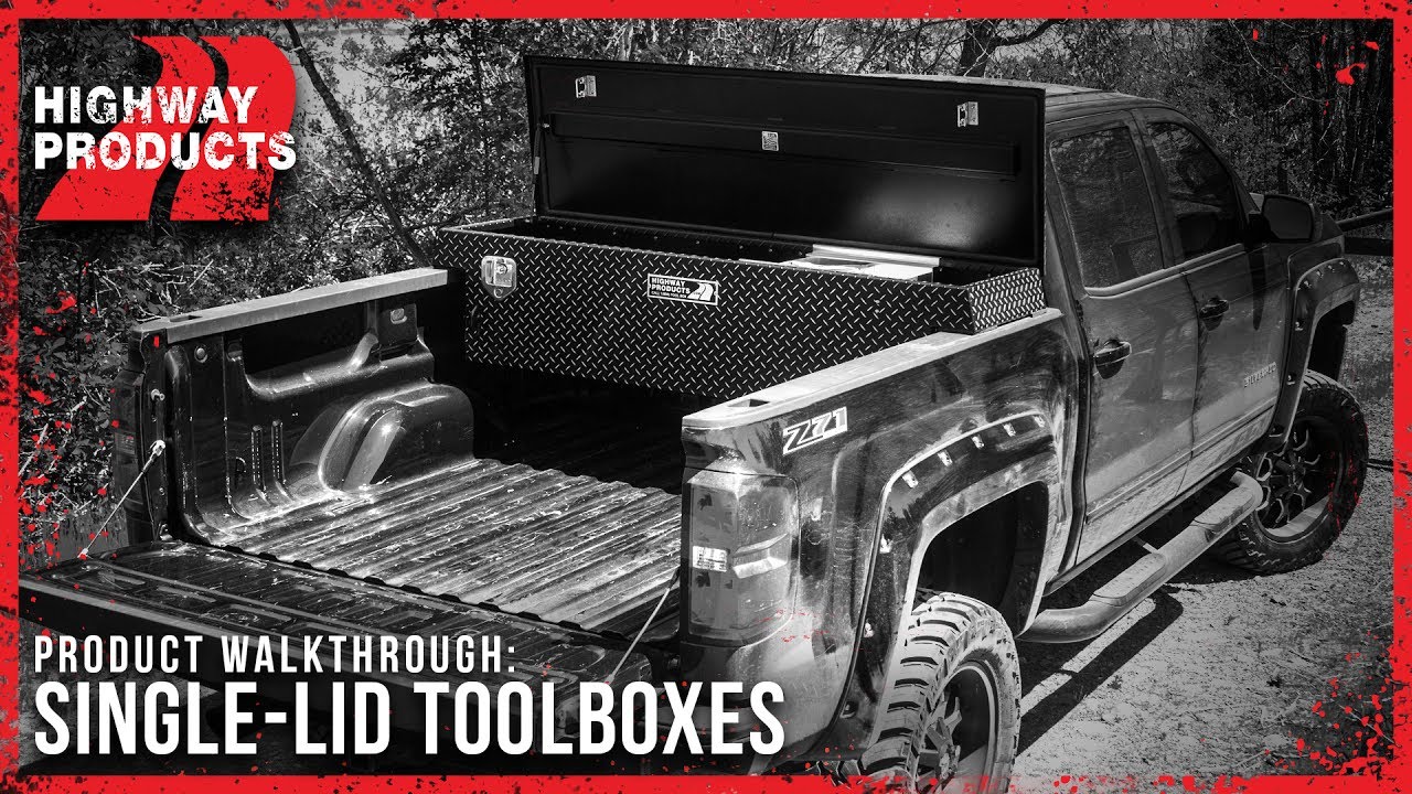 Highway Products | Single Lid Toolboxes - YouTube
