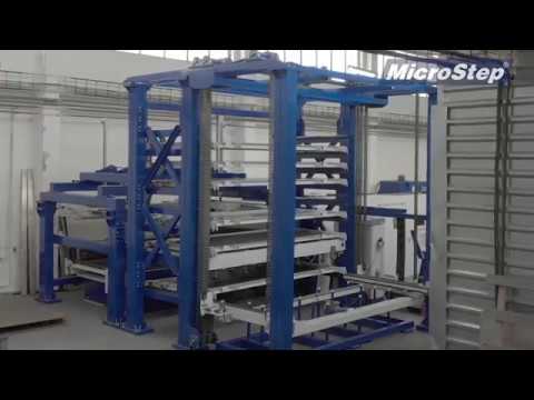 MicroStep Spain - Sistema inteligente de carga y descarga de material para láser de fibra - YouTube