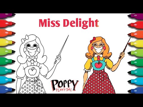 How to Draw Miss Delight | Poppy Playtime | Easy Drawing Step by Step ...