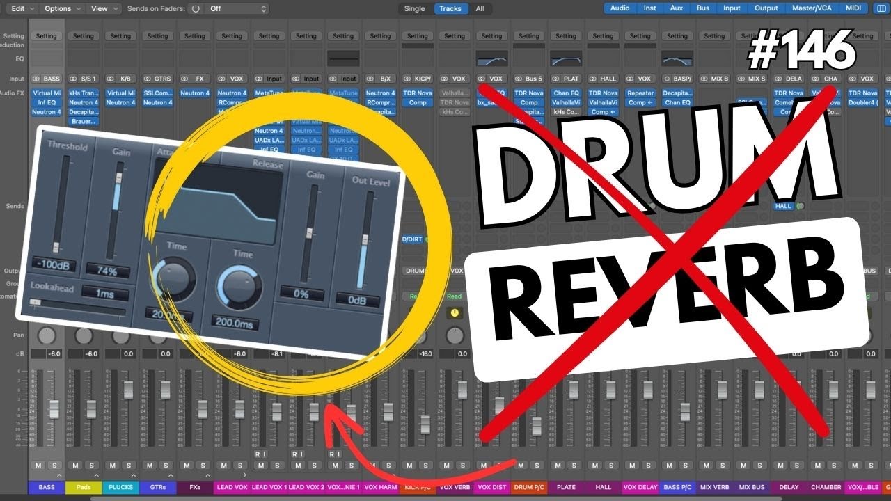 146: Quickly Remove Reverb From a Drum Loop with Logic Pro's Most ...