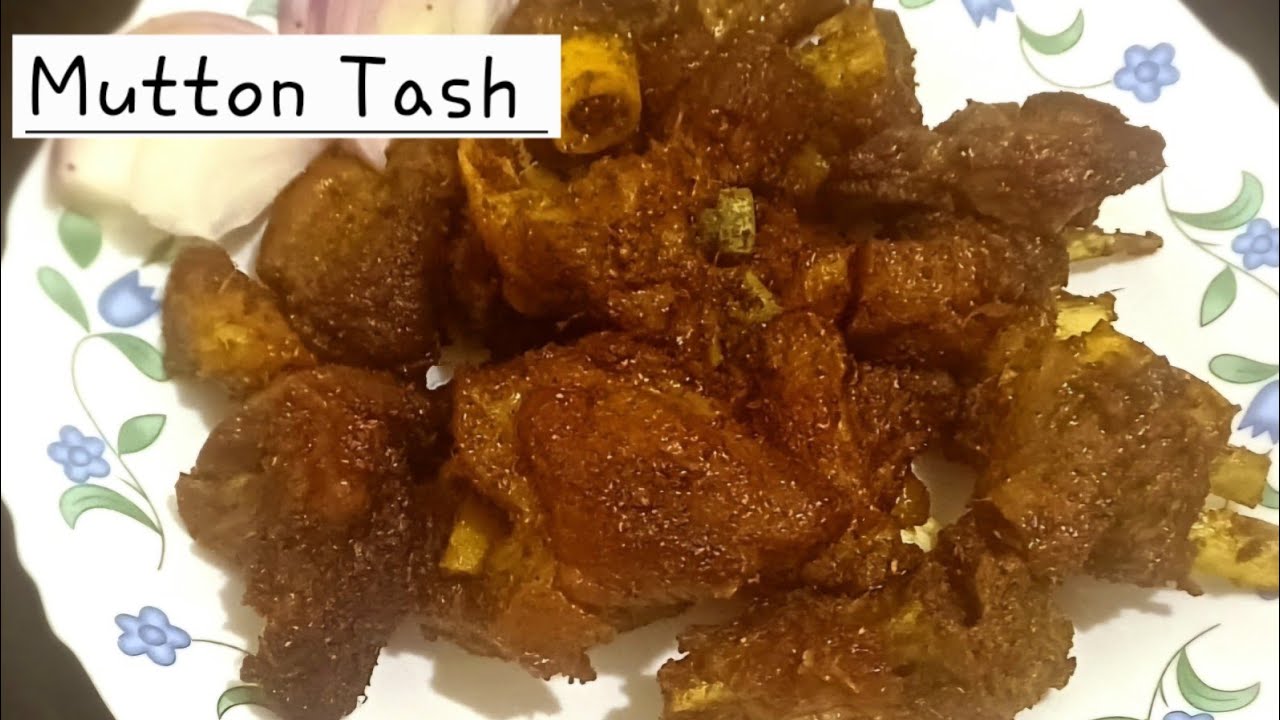 Cooker में बना झटपट Mutton Tash | तवे पर मसालेदार तड़का | Bihari Style ...