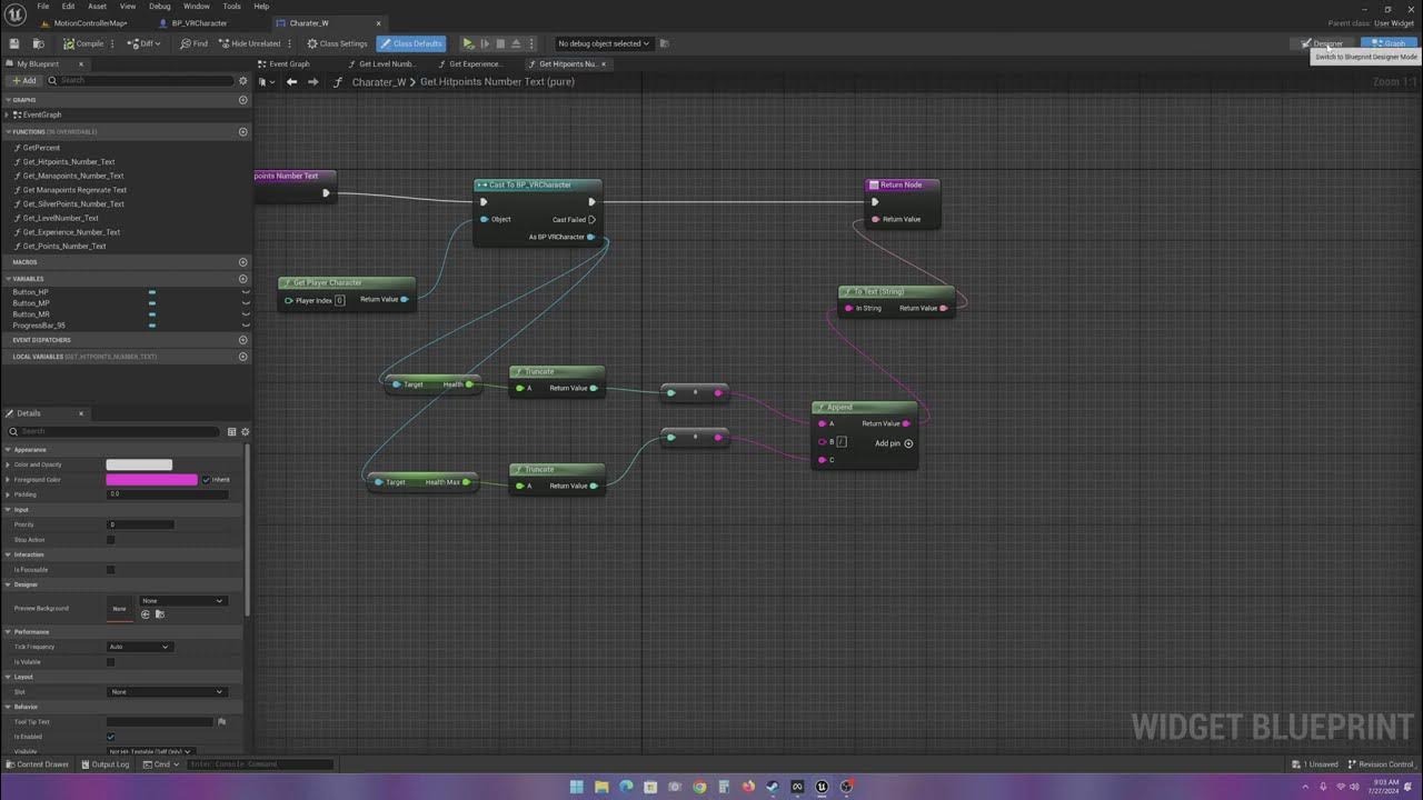 How to make a VR game using Unreal Engine 5 with VRE plugin Part 30: Level up menu - YouTube