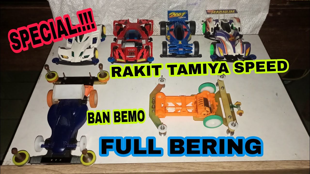 rakit tamiya speed | Ban BEMO | full bering | chassis buntu HJH - YouTube