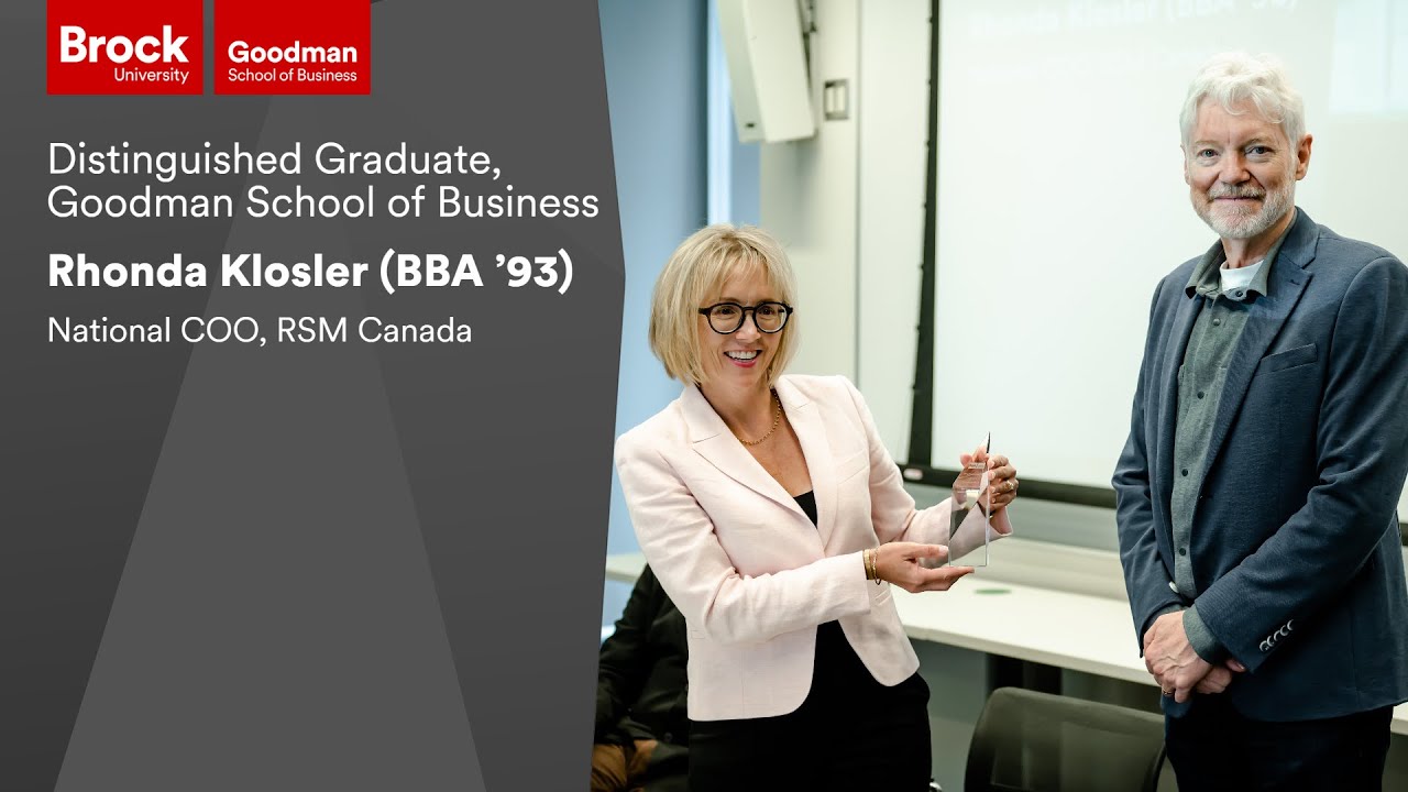 Interview with Distinguished Graduate Rhonda Klosler (BBA'93) - YouTube