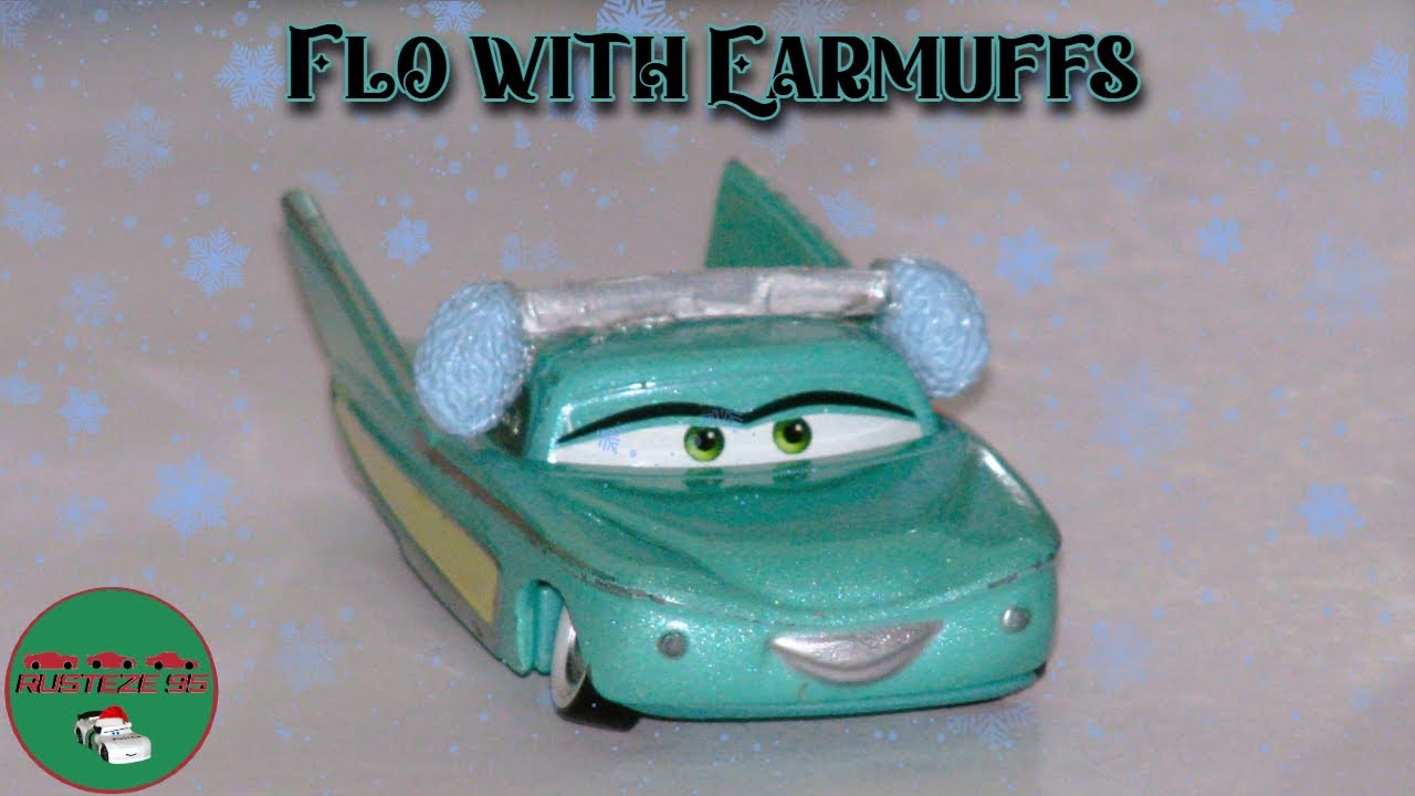 Pixar Cars Flo With Earmuffs Custom - Review (12 Days of Christmas Cars ...