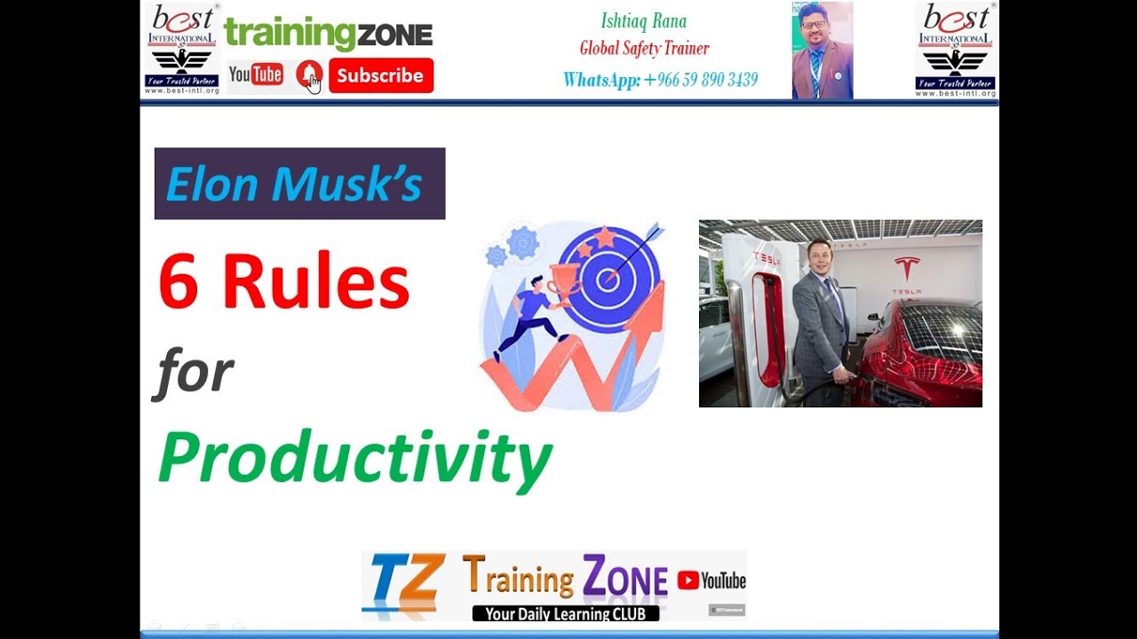 Elon Musk's 6 Rules of Productivity EMAILED to his TESLA Employees ...