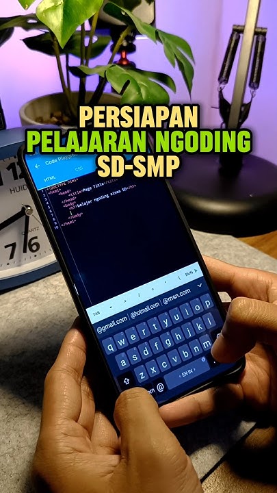 Code editor untuk ngoding di HP siswa SD-SMP-SMA - YouTube