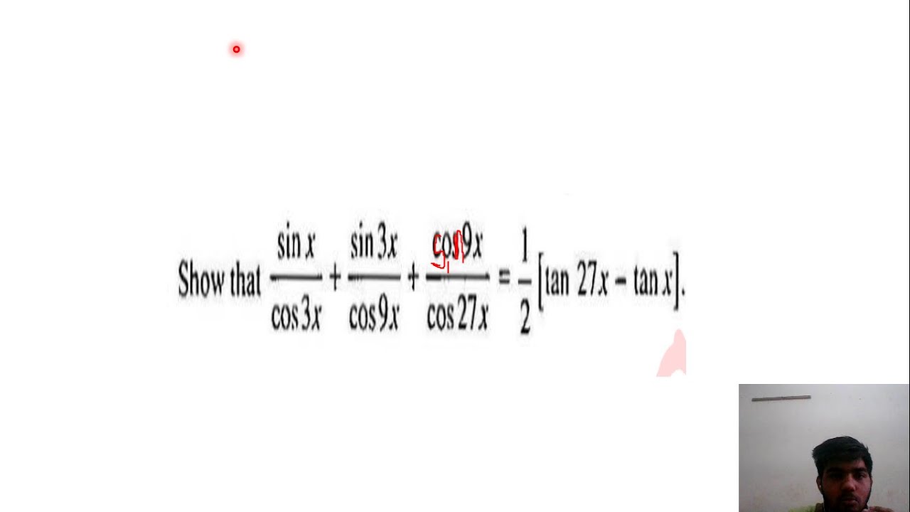 prove that LHS is equal to RHS - YouTube