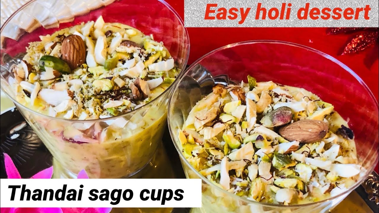#shorts - Thandai sago cup/Holi special thandai sago cups/होली में ...