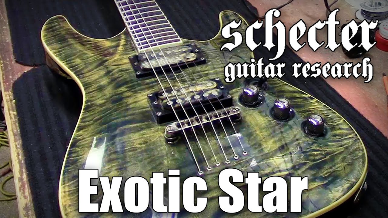 Schecter Exotic Star Restring! - YouTube