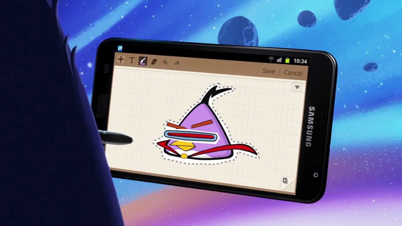 Angry Birds Lazer Bird Galaxy Note Teaser - YouTube