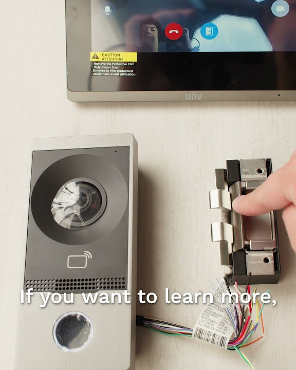 Uniview's IP Intercom Kit – Works with Electric Door Strikes #uniview #intercom - YouTube