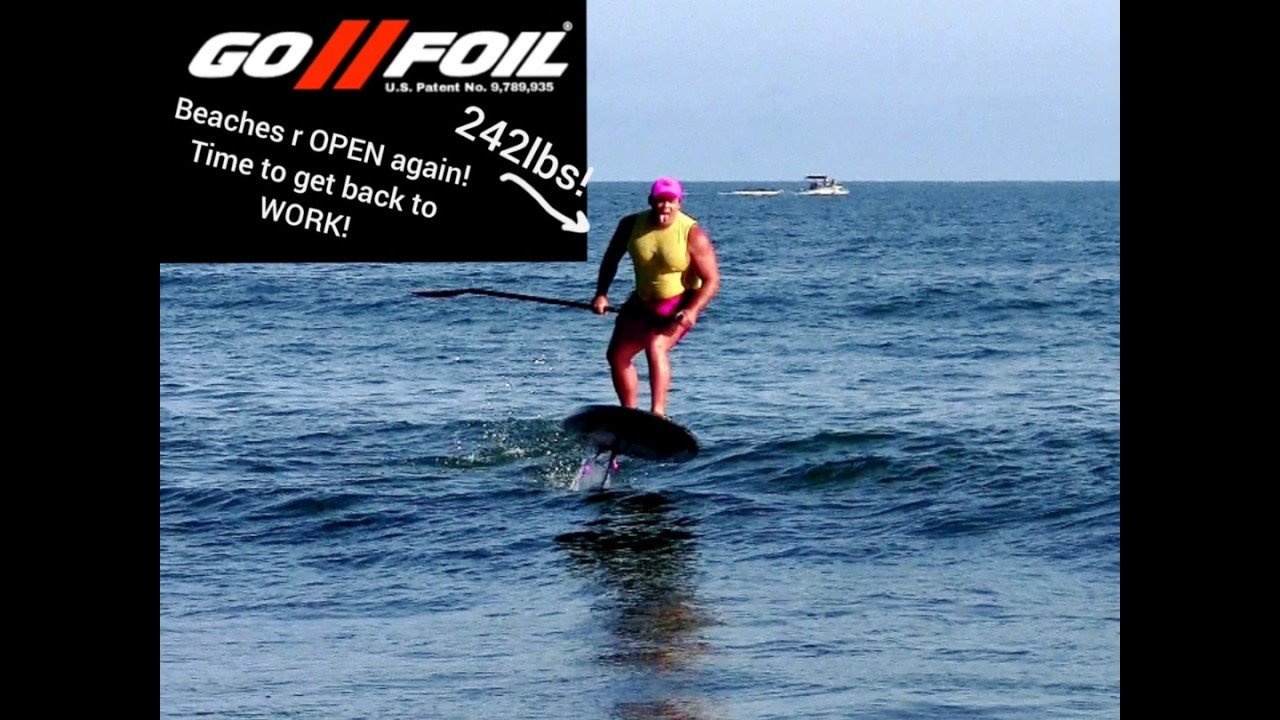 FatBoy Gofoil SUP FoilBoard Surfing - YouTube