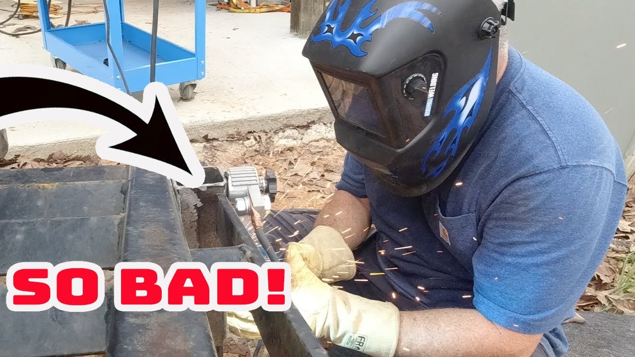 Bad weld job! I don’t think this is how you’re supposed to do it! - YouTube