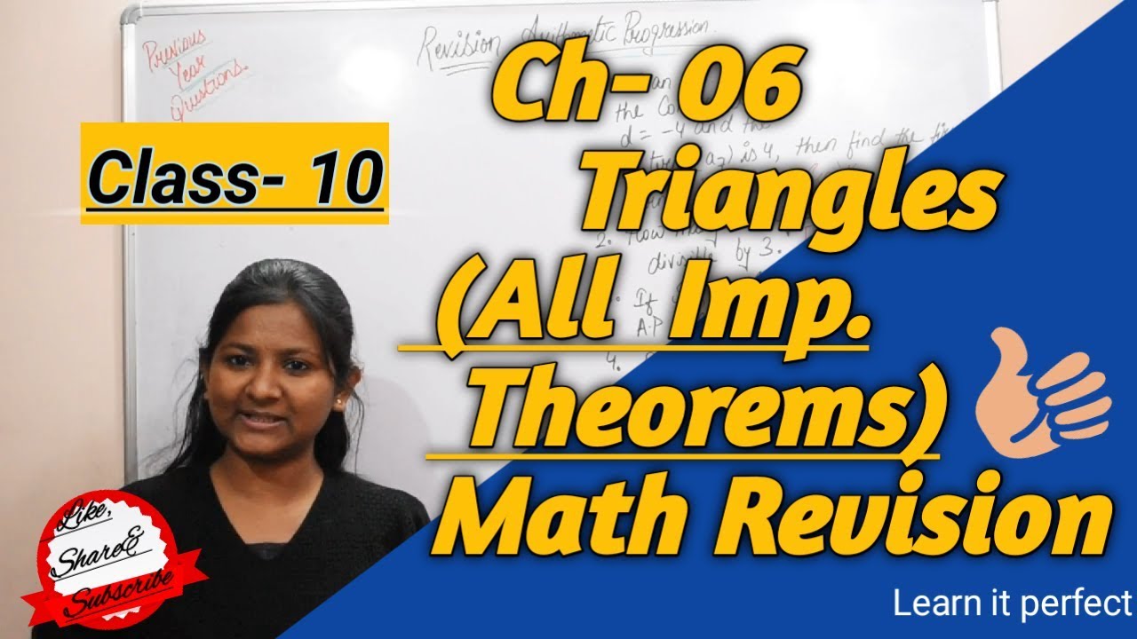 Triangles Class 10 | Class 10 Maths Chapter 6 | Theorems - YouTube