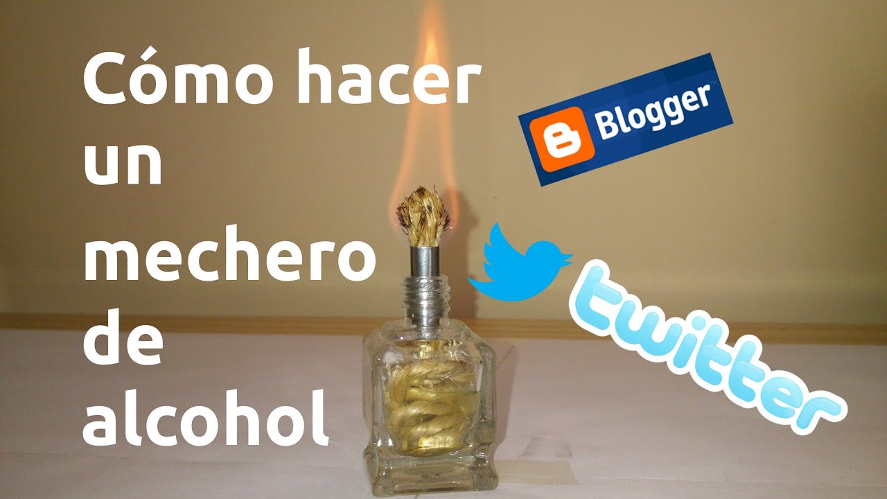 Cómo hacer un mechero de alcohol - YouTube