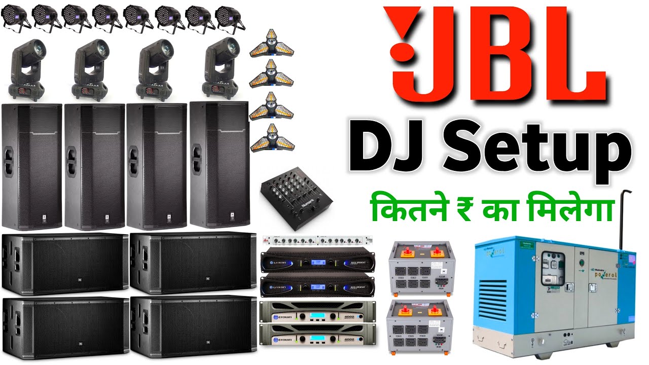 Original JBL Dj Setup Full Price Detail 4 Bass 4 Top Crown