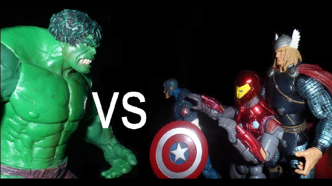 Hulk vs Ultimate Avengers (STOP MOTION) - YouTube