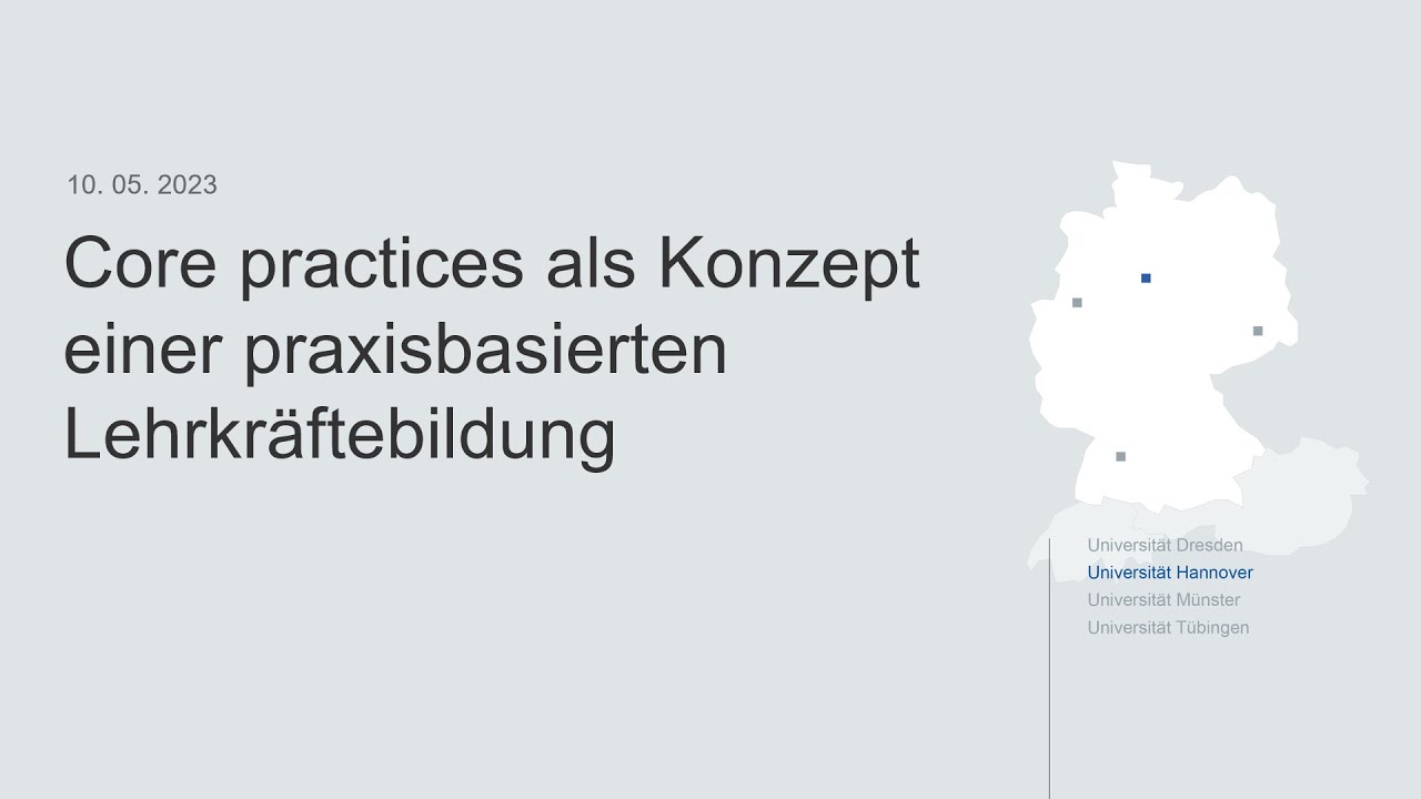 Core practices als Konzept einer praxisbasierten Lehrkräftebildung ...