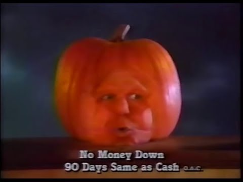 1987 - The Bedroom Mattress Store - Talking Pumpkin Commercial - YouTube