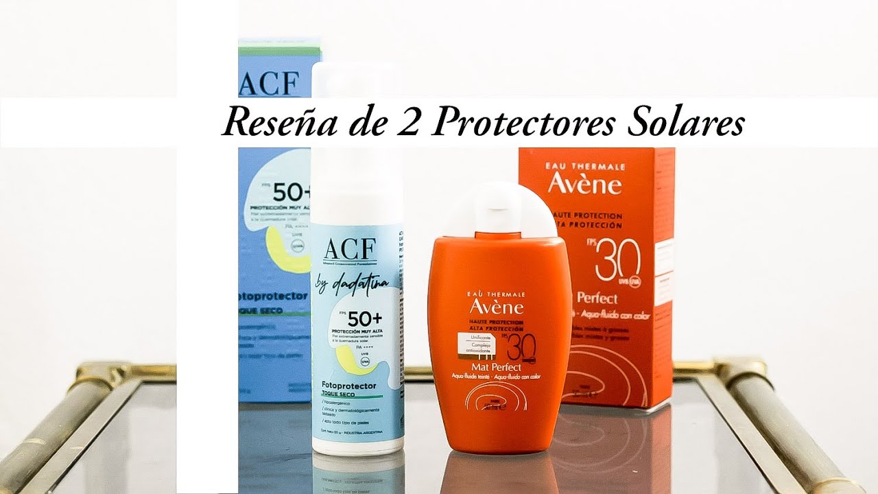 Reseña de 2 protectores solares faciales: ACF by Dadatina UV defender y ...