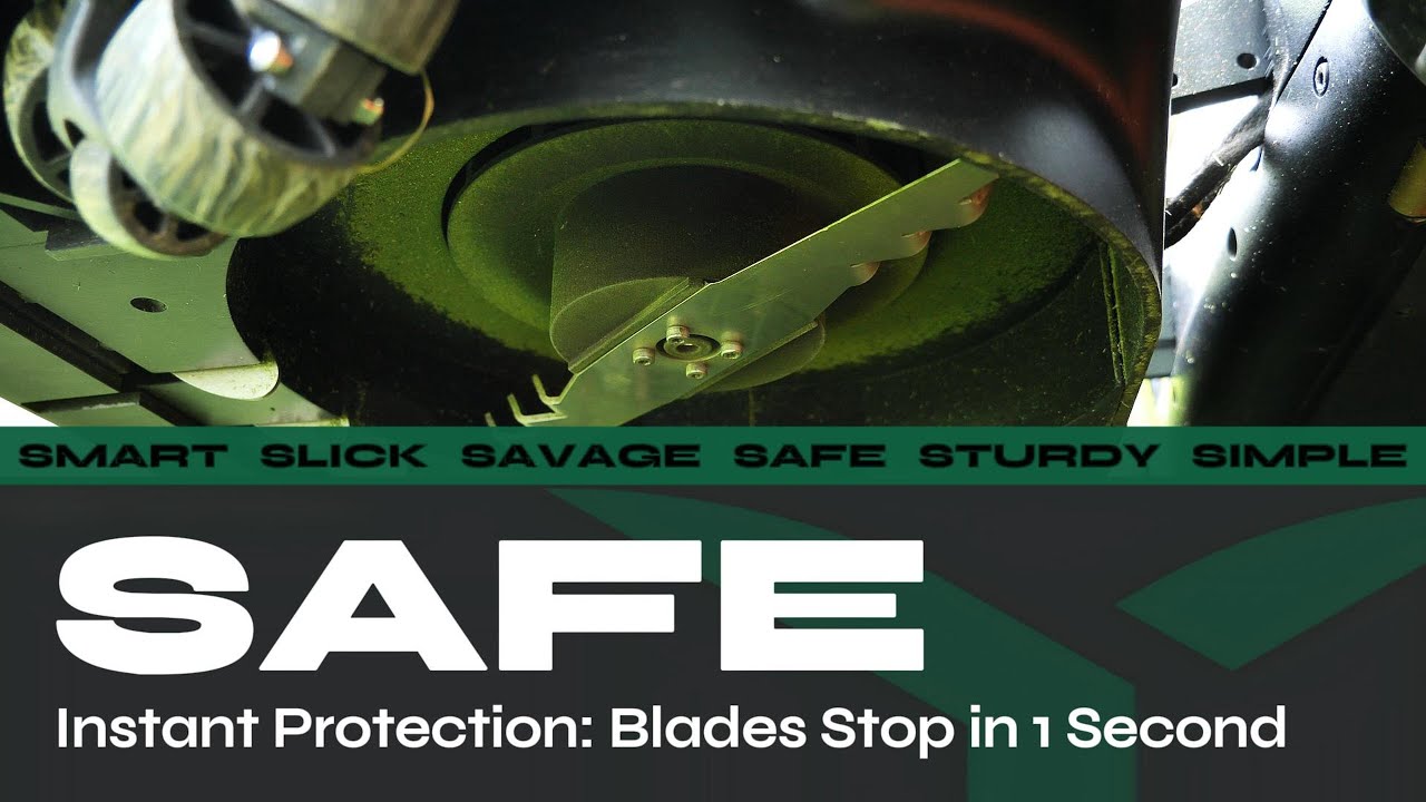 Lymow One Robotic Mower | Safe | Quick Blades Stop - YouTube